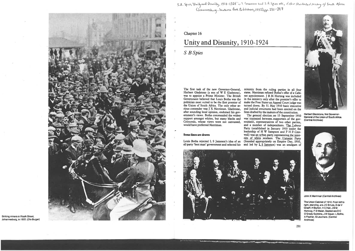 GES220 Spies Unity and Disunity pp231-247 - S. Spies, and Disunity ...