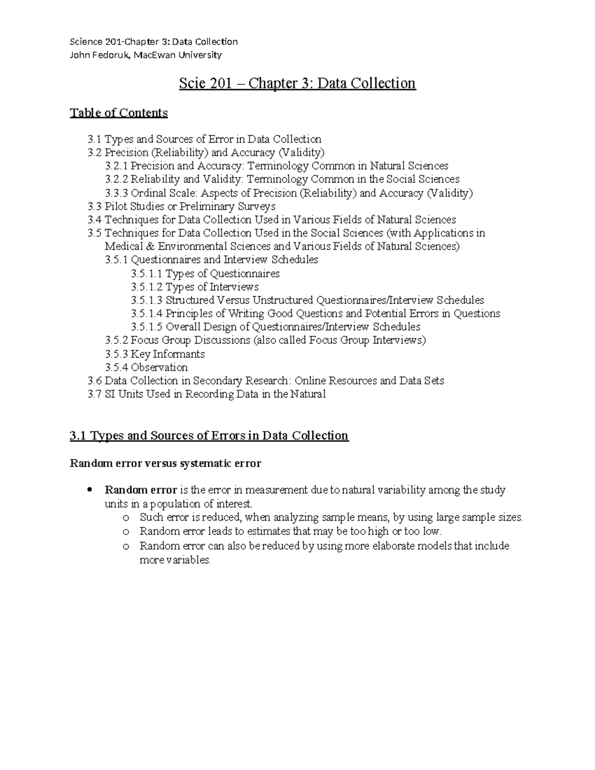 Ch3 Scie201 F22 - this document gives you better understanding of concepts learned in class ...