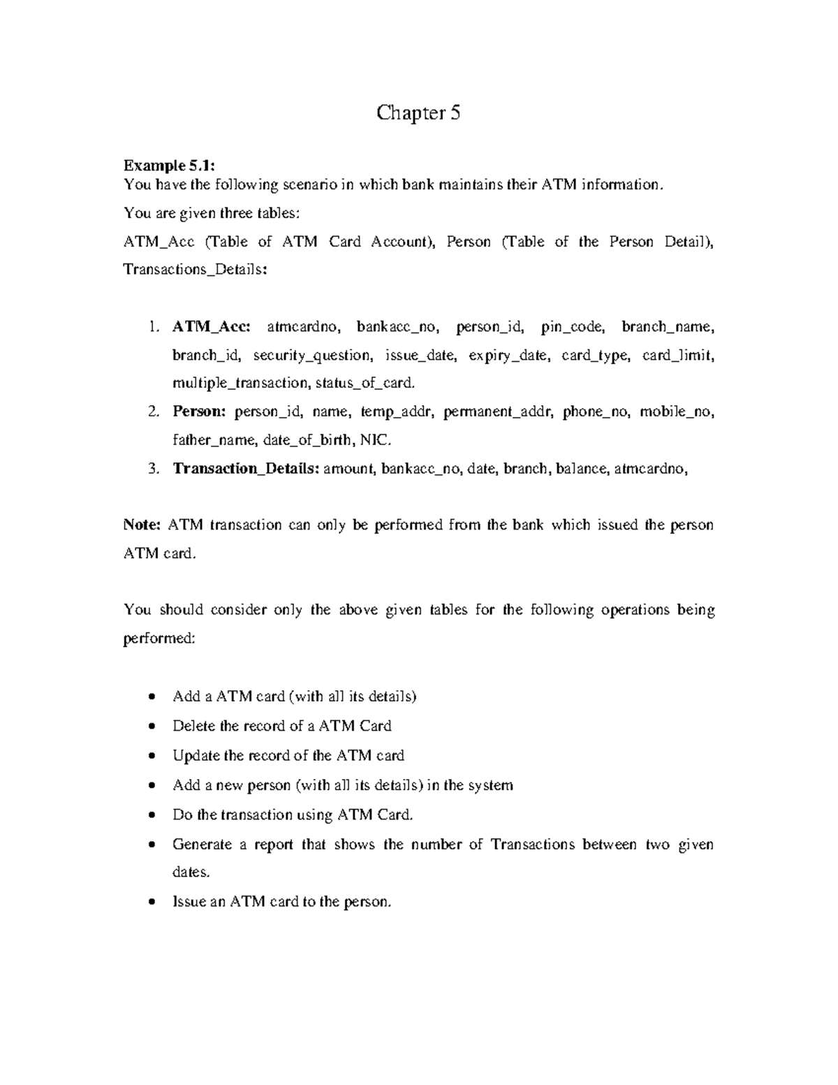 BS SM Ch 5 - Software Metrics Chapter 5 Example 5.1: You have the ...