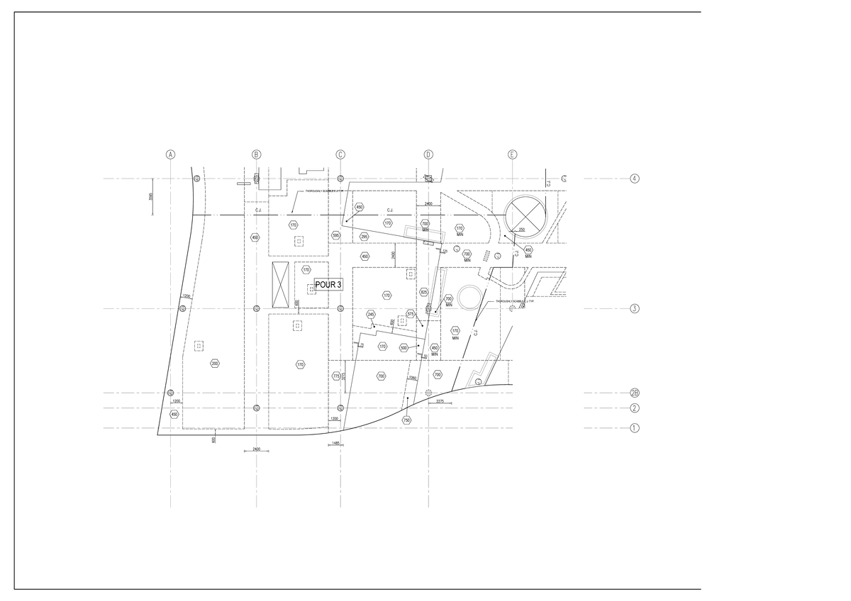 S065-01 L3-P3- Concrete Profiles - DENOTES SLAB EDGE DRAWING NOTES: 1 ...