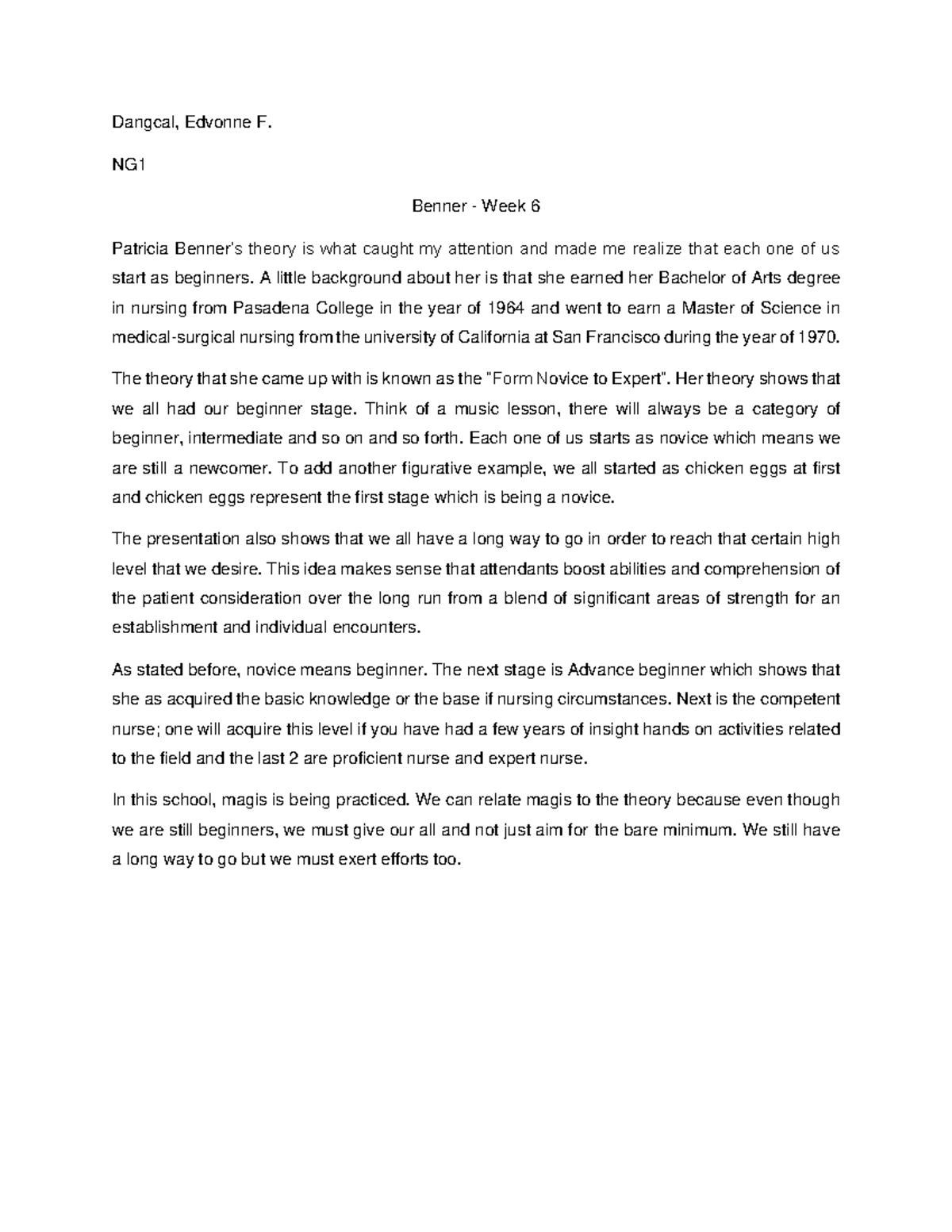 Week6 - ncm powerpoint presentation and other activities - Dangcal ...