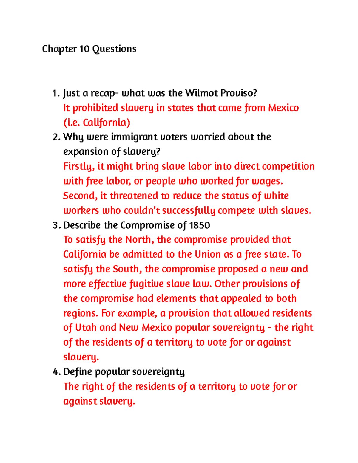 Halle Krom - [Template] Chapter 10 Questions - Chapter 10 Questions 1 ...