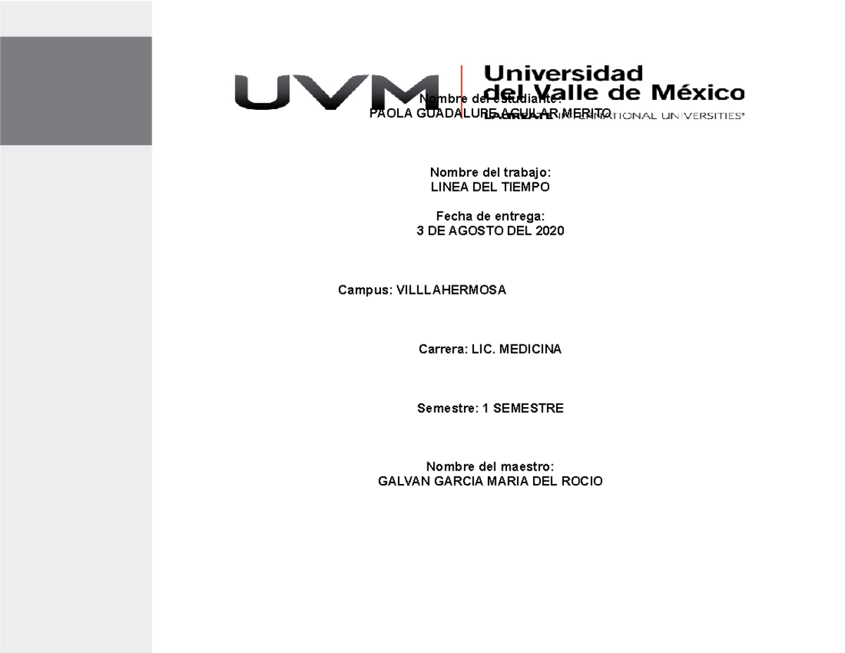 ACT.1 Linea DEL Tiempo - nnmmmm - Nombre del estudiante: PAOLA ...