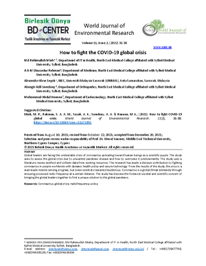 Dr Md Rahimullah Miah Wetland biodiversity - Geosciences 2021, 11(1): 10- DOI: 10.5923/j.geo ...