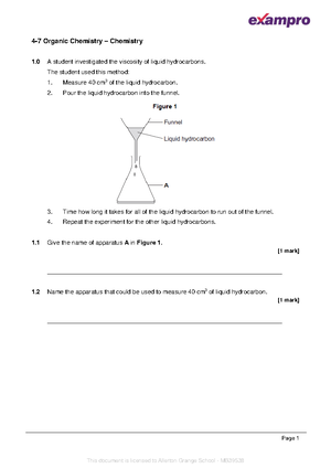 Chemsheets A2 1001 Kinetics booklet - SECTION 1 – Recap of AS Kinetics ...
