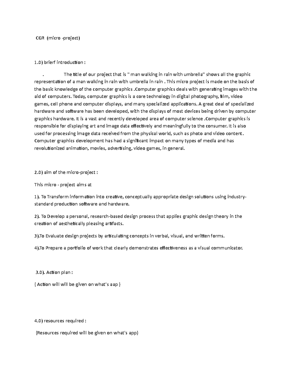 CGR report pratham - hii - CGR (micro -project) brierf introduction ...