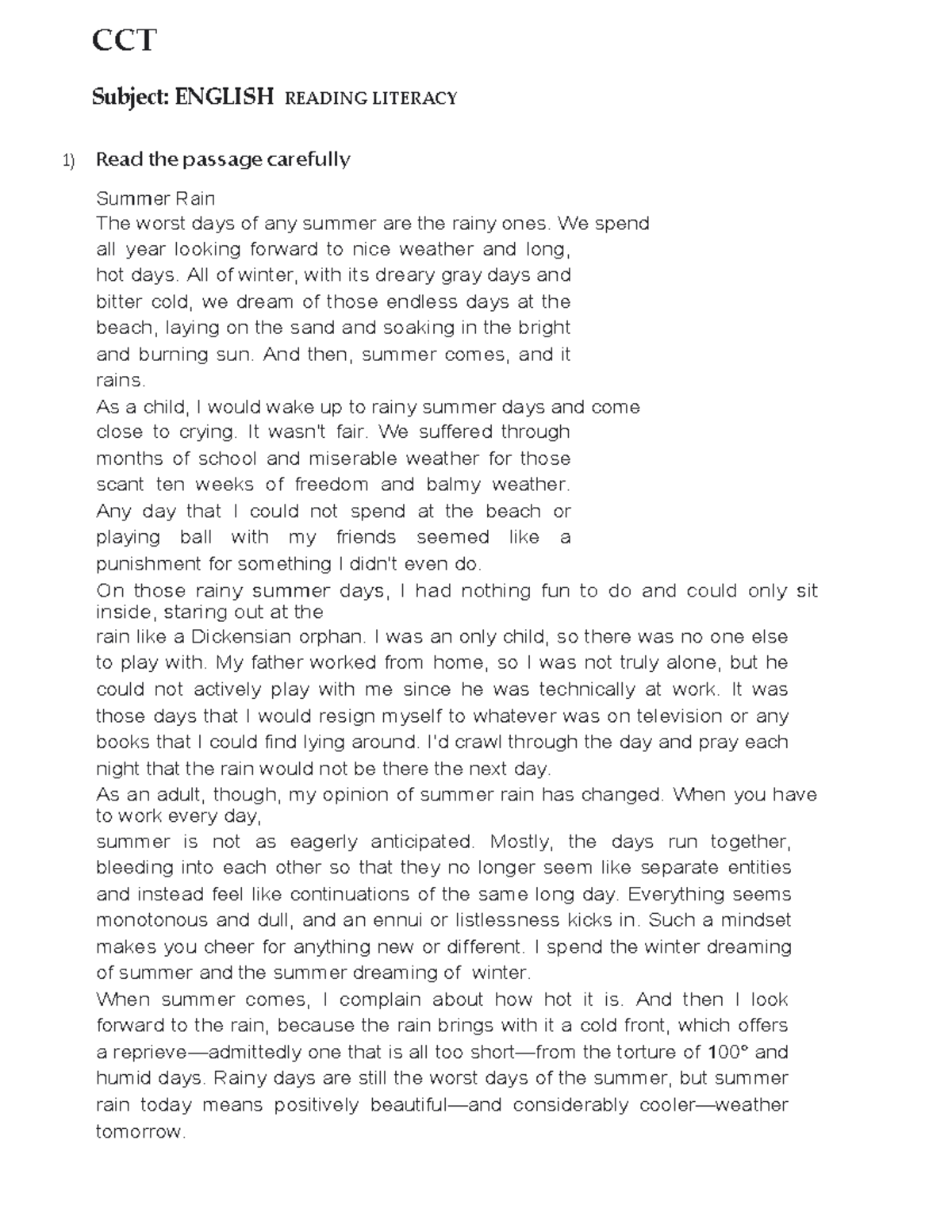 Cct - Cct question paper for all that is goodCct question paper for all ...