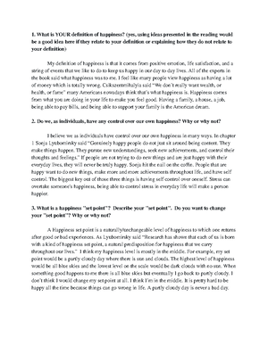 Thrive Reflection #3 - Assignment - What was the most memorable lesson ...