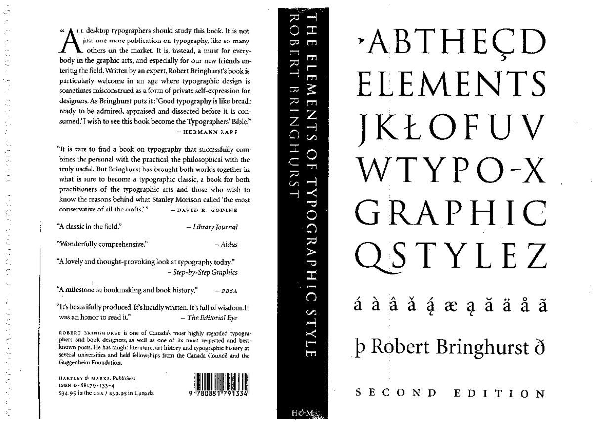 The elements of typographic style - Computer Science - Studocu