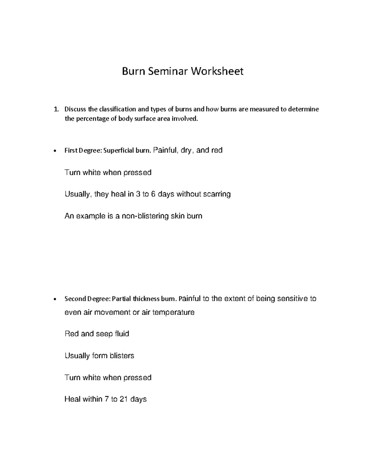 Burn Seminar Worksheet S15 (original) ONE - Burn Seminar Worksheet ...