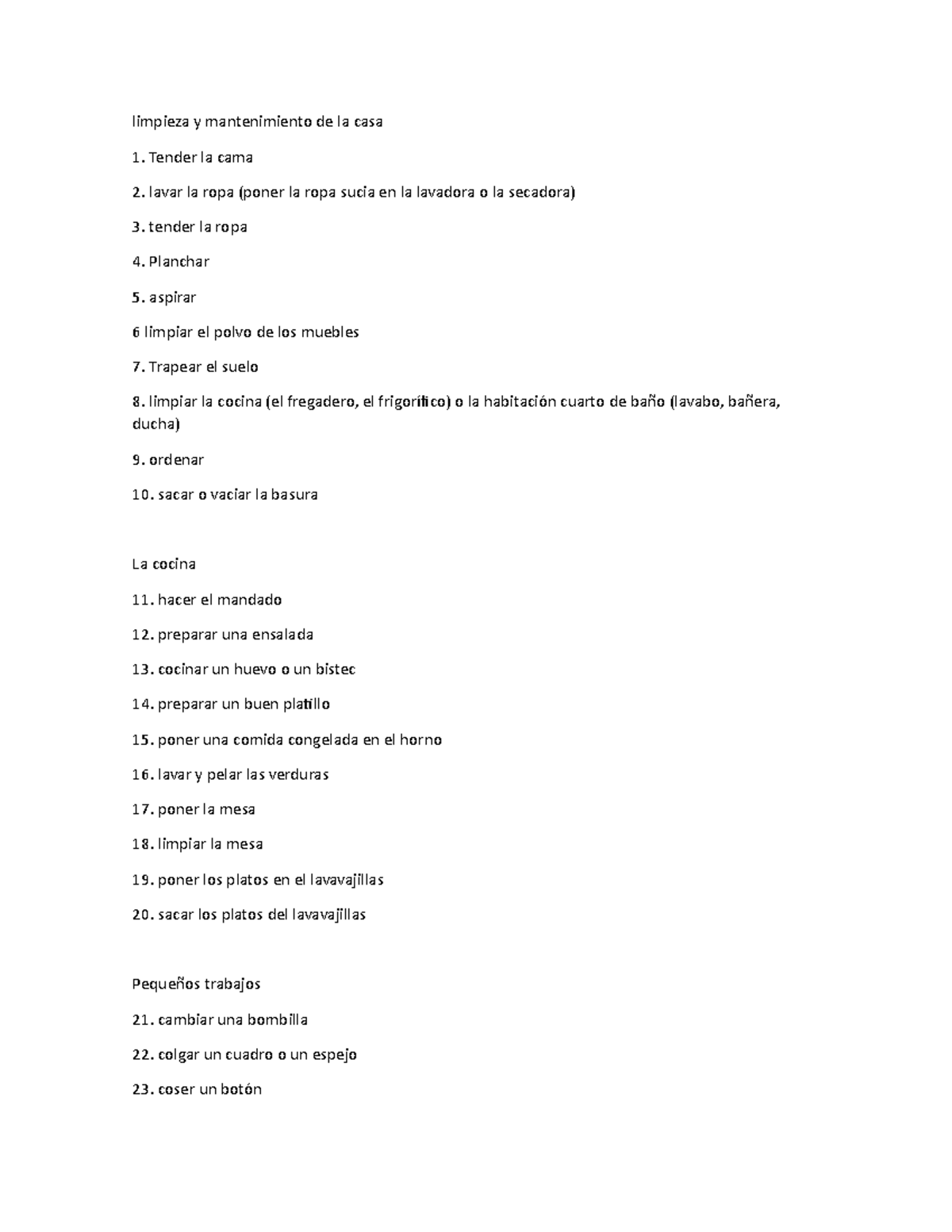 Pag 98 frances - Dsdfg - limpieza y mantenimiento de la casa Tender la ...