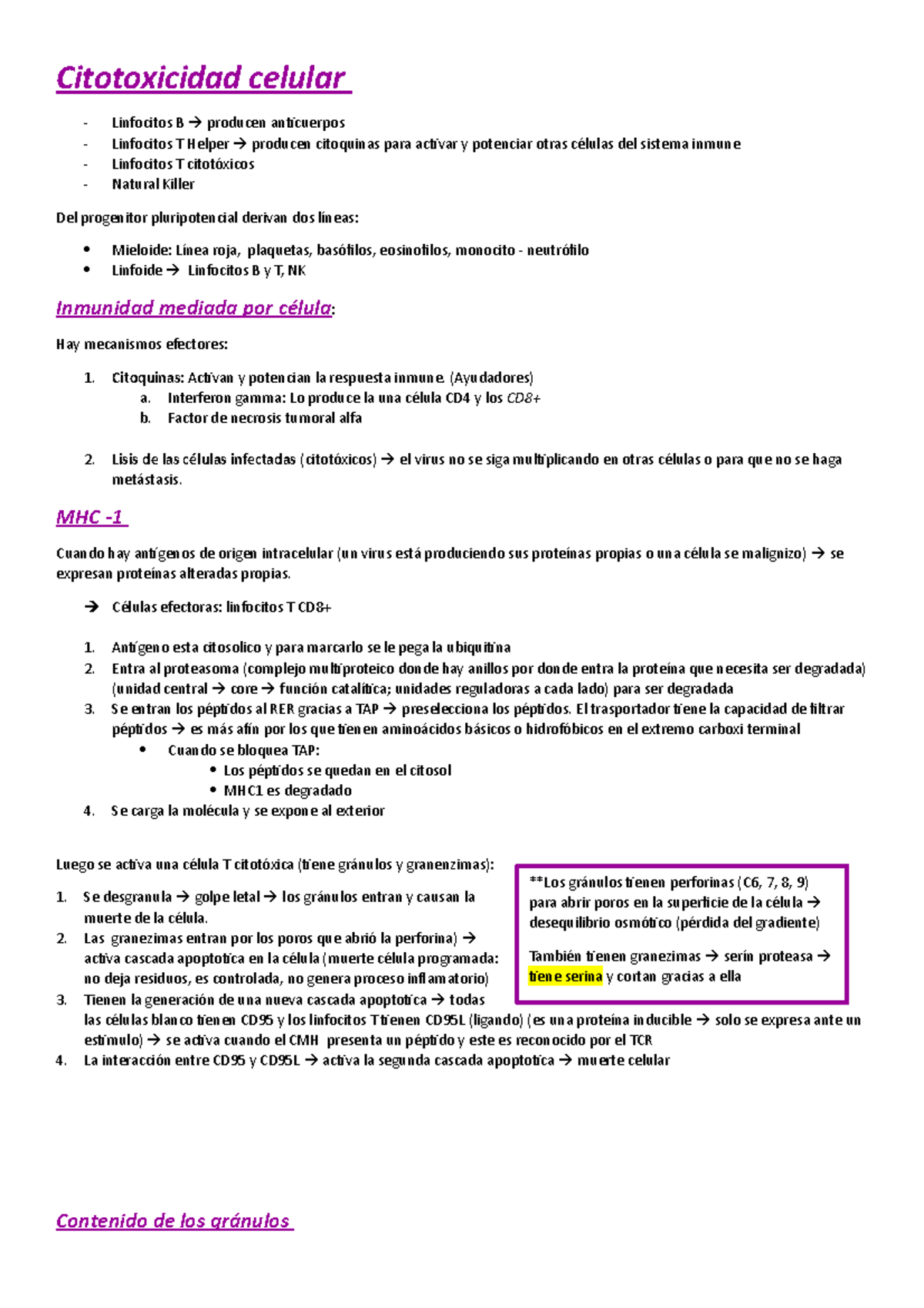 Citotoxicidad celular - Citoquinas: Activan y potencian la respuesta ...