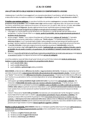 Prova Pratica Valutativa DI Psicologia - PROVA PRATICA VALUTATIVA DI ...