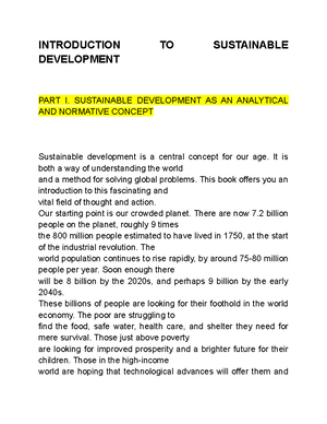 Introduction TO Sustainable Development 3 ( sustainability ...