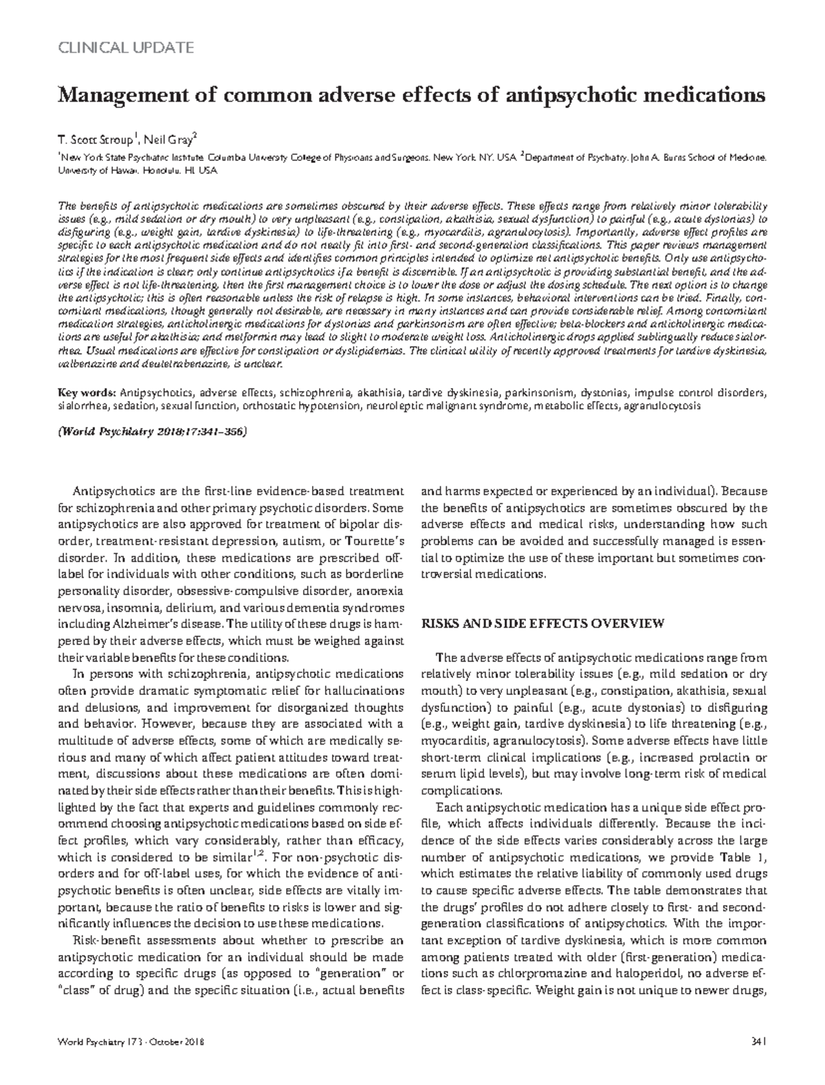 Manage side effects - CLINICAL UPDATE Management of common adverse ...