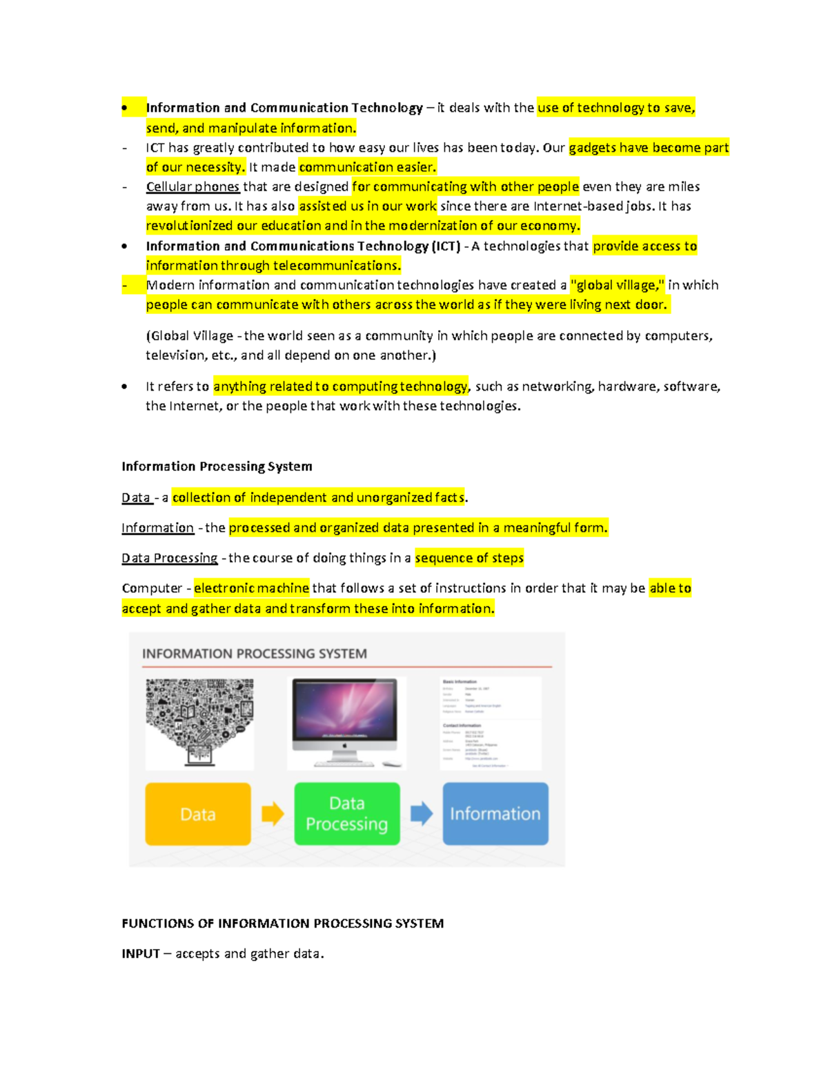 ITE-Highlights - MGJHHFHGIUT - Bs Education - Studocu