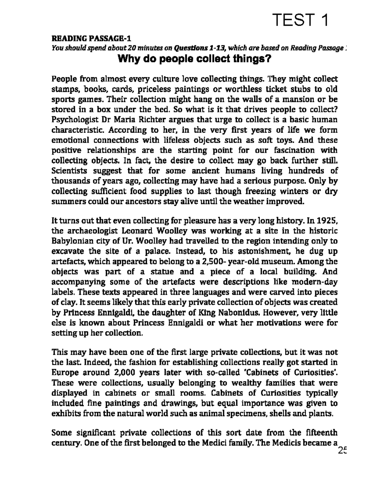 Test-1-reading - english reading ielts - TEST 1 READING You should ...