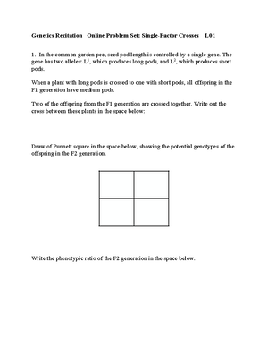 5+Two+Factor+Unlinked+Problem+Set+Online+L01 copy - Genetics Recitation ...