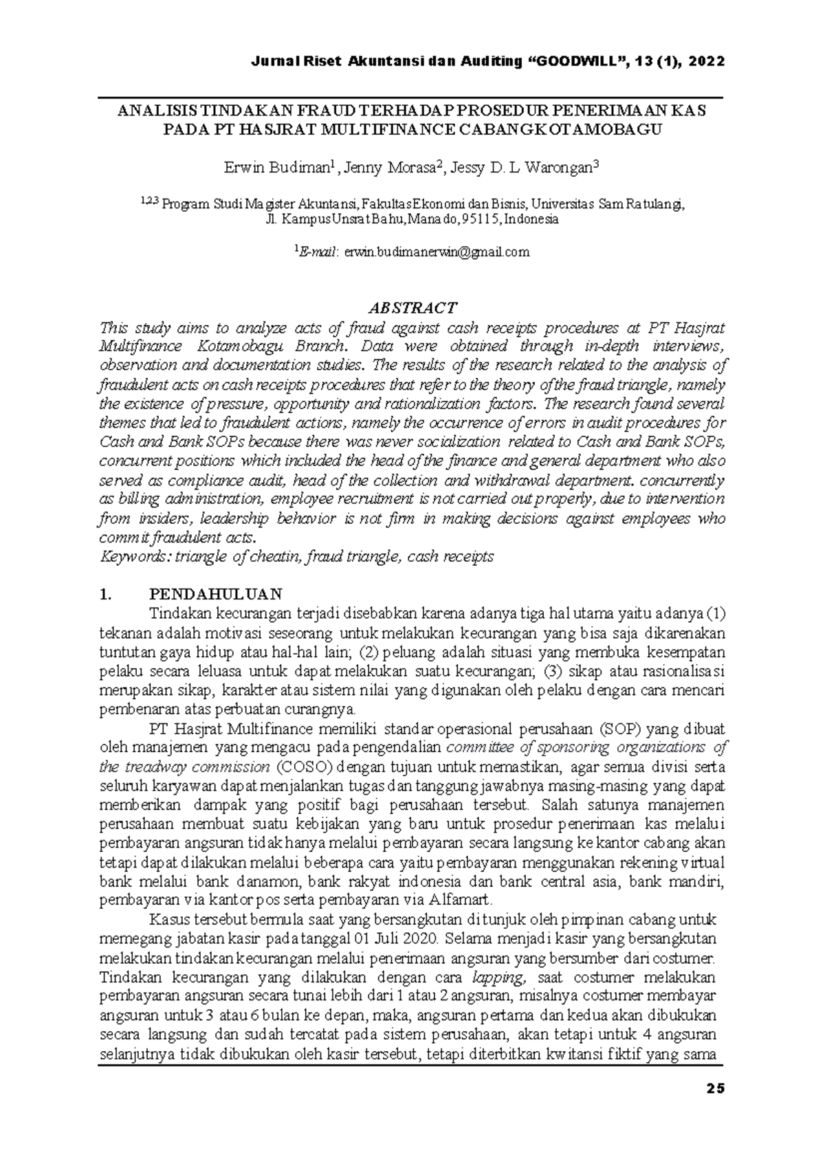 Novisbudiarso,+Erwin+Budiman 25-37 - ANALISIS TINDAKAN FRAUD TERHADAP ...