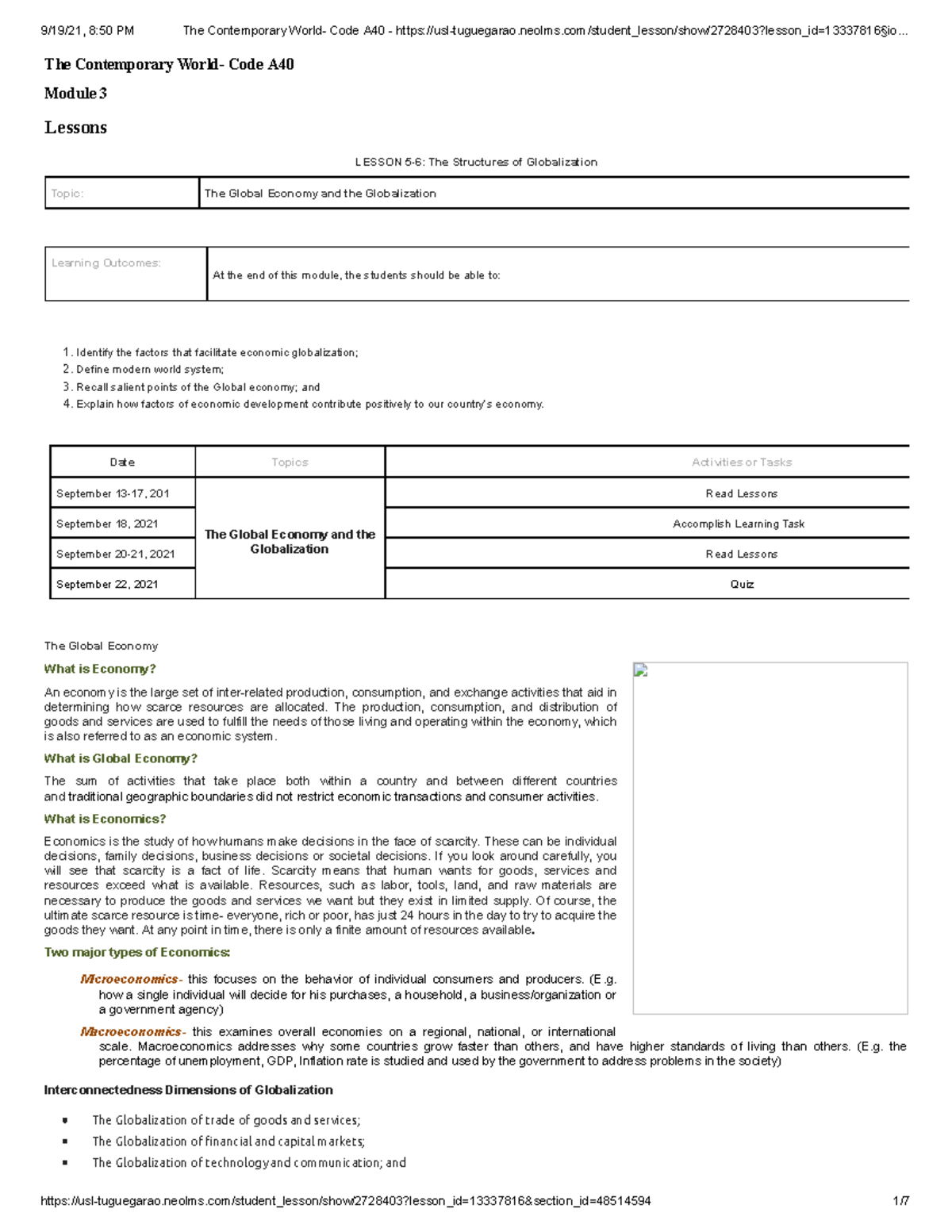 CONW-WEEK5&6 - none - The Contemporary World- Code A Module 3 Lessons ...