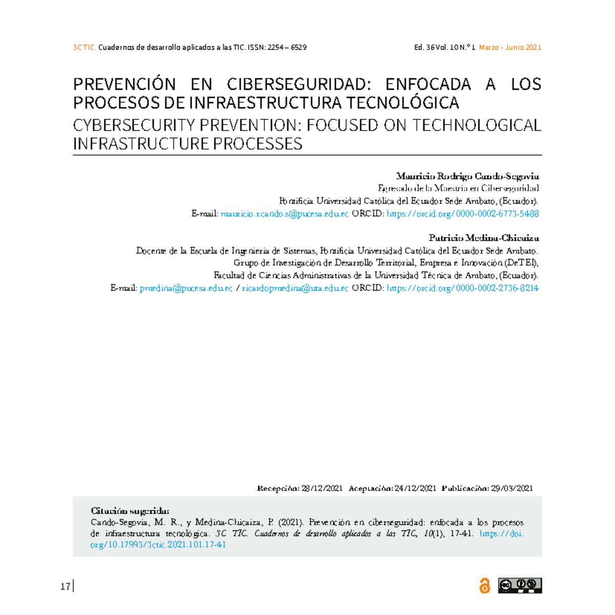 Dialnet-Prevencion En Ciberseguridad-7888164 - 17 PREVENCIÓN EN CIBERSEGURIDAD: ENFOCADA A LOS ...