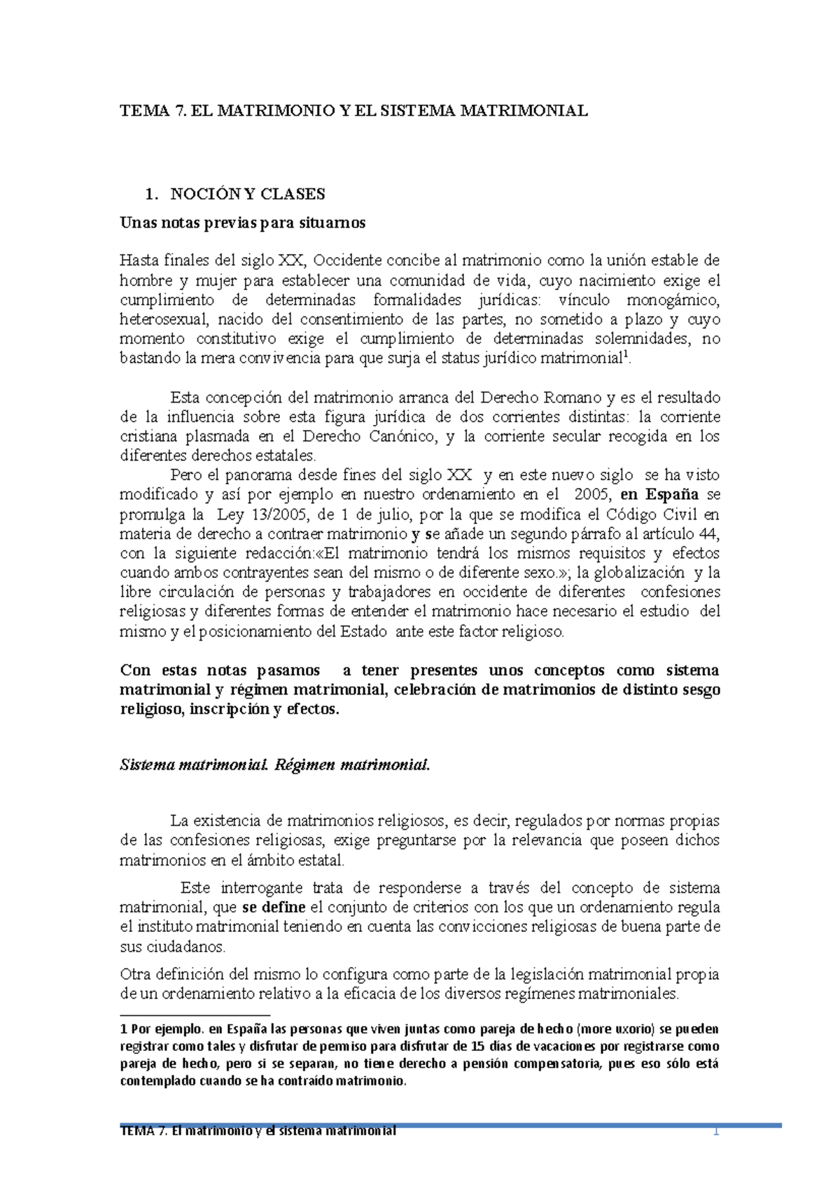 TEMA 7 Eclesiástico - TEORÍA TEMA 7 - TEMA 7. EL MATRIMONIO Y EL ...