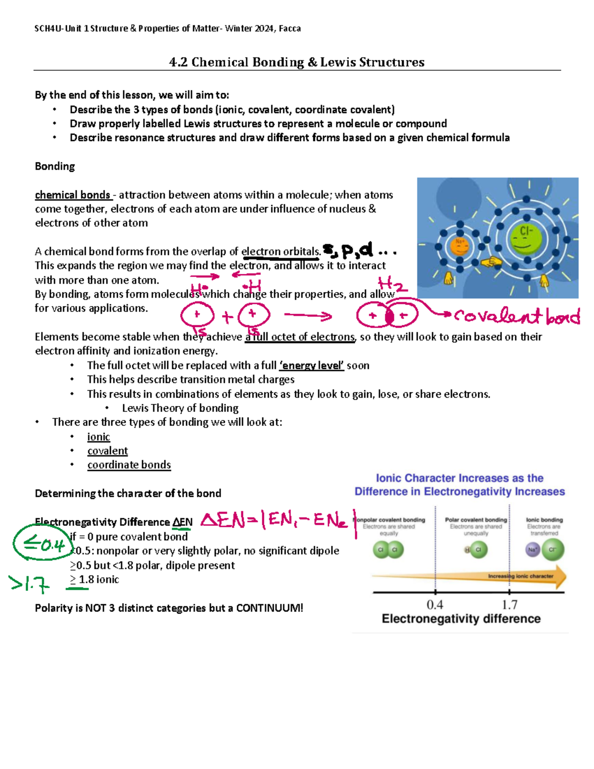 Lesson 5- Chemical Bonding & Lewis Structures - 4. 2 Chemical Bonding ...