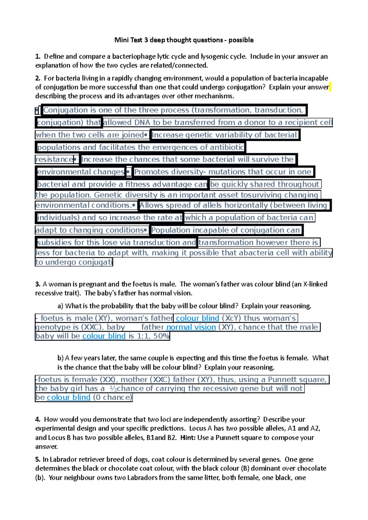 Sample/practice exam 20 October 2017, questions and answers - Mini Test ...