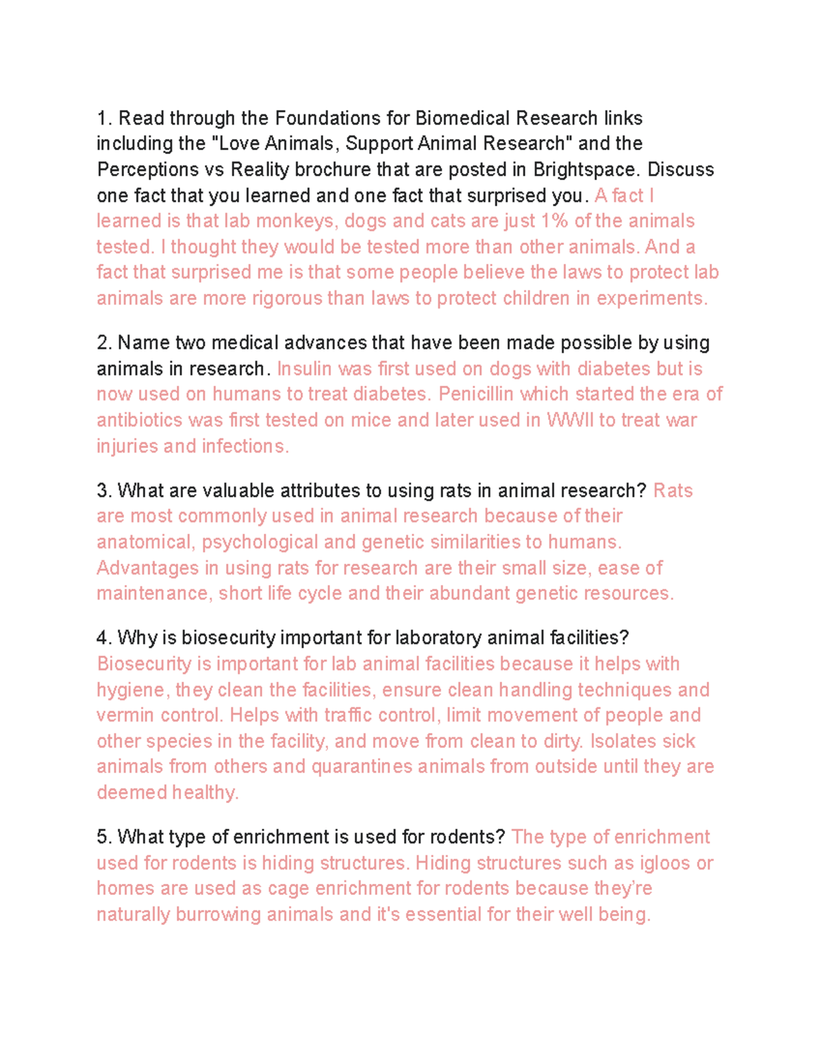 Chapter 6 notes part 1 - Read through the Foundations for Biomedical ...
