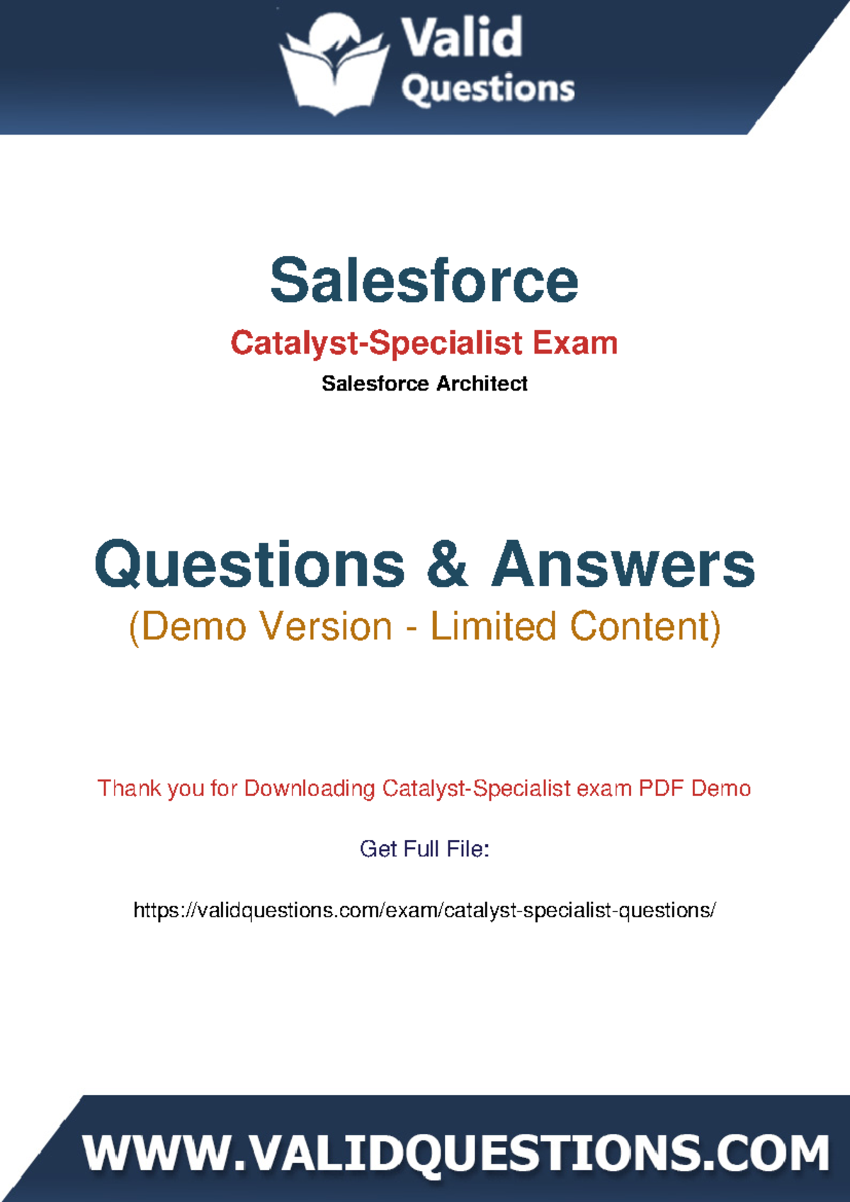 Catalyst-Specialist-Demo - Salesforce Catalyst-Specialist Exam ...