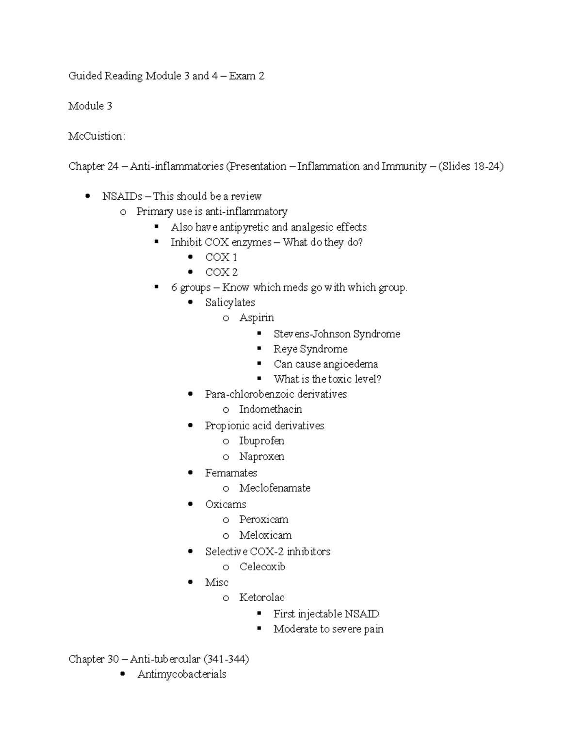 Guided Reading Module 3 and 4 - Guided Reading Module 3 and 4 – Exam 2 ...