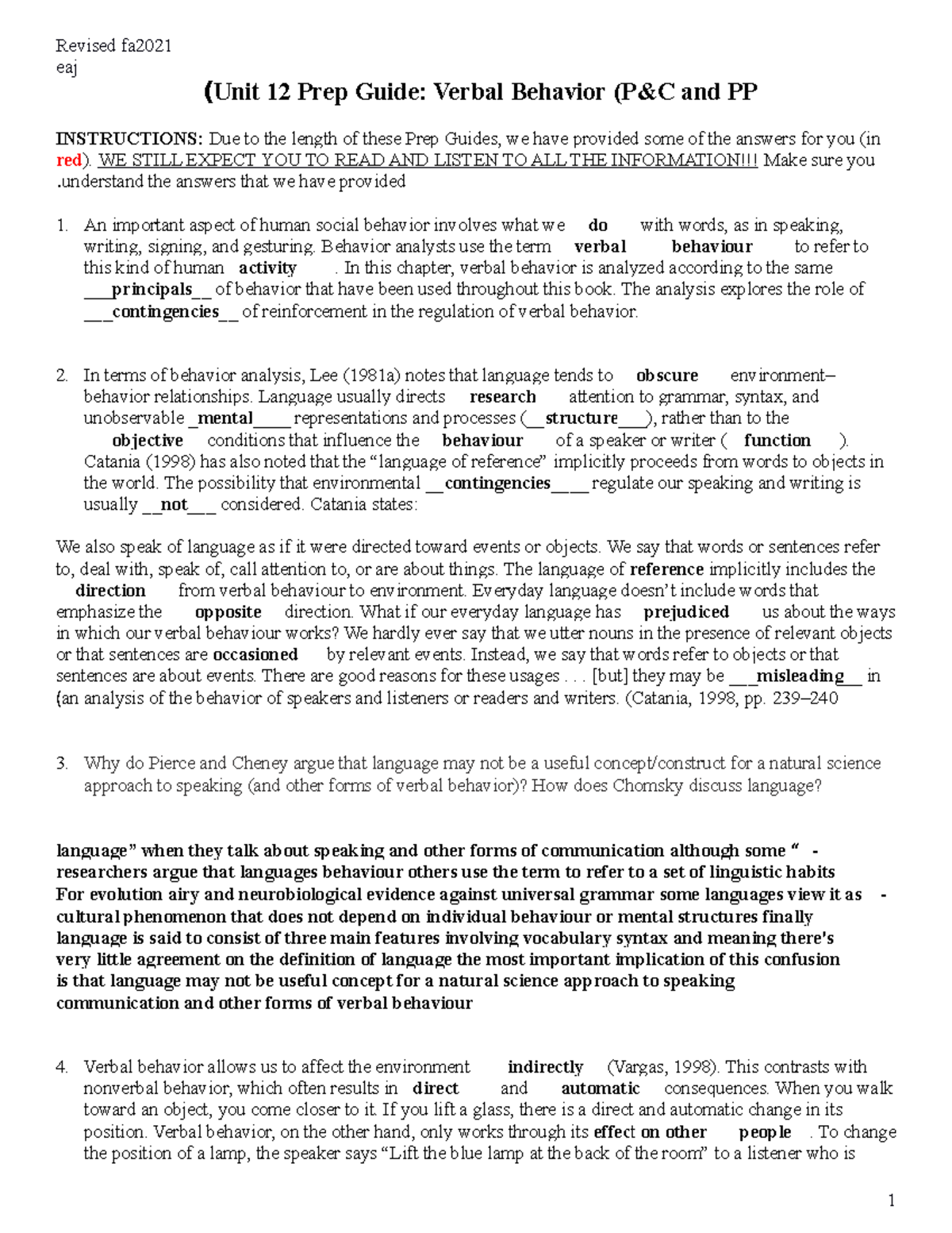 Unit 12 Prep Guide - Verbal Behavior (Student)EK - eaj (Unit 12 Prep ...