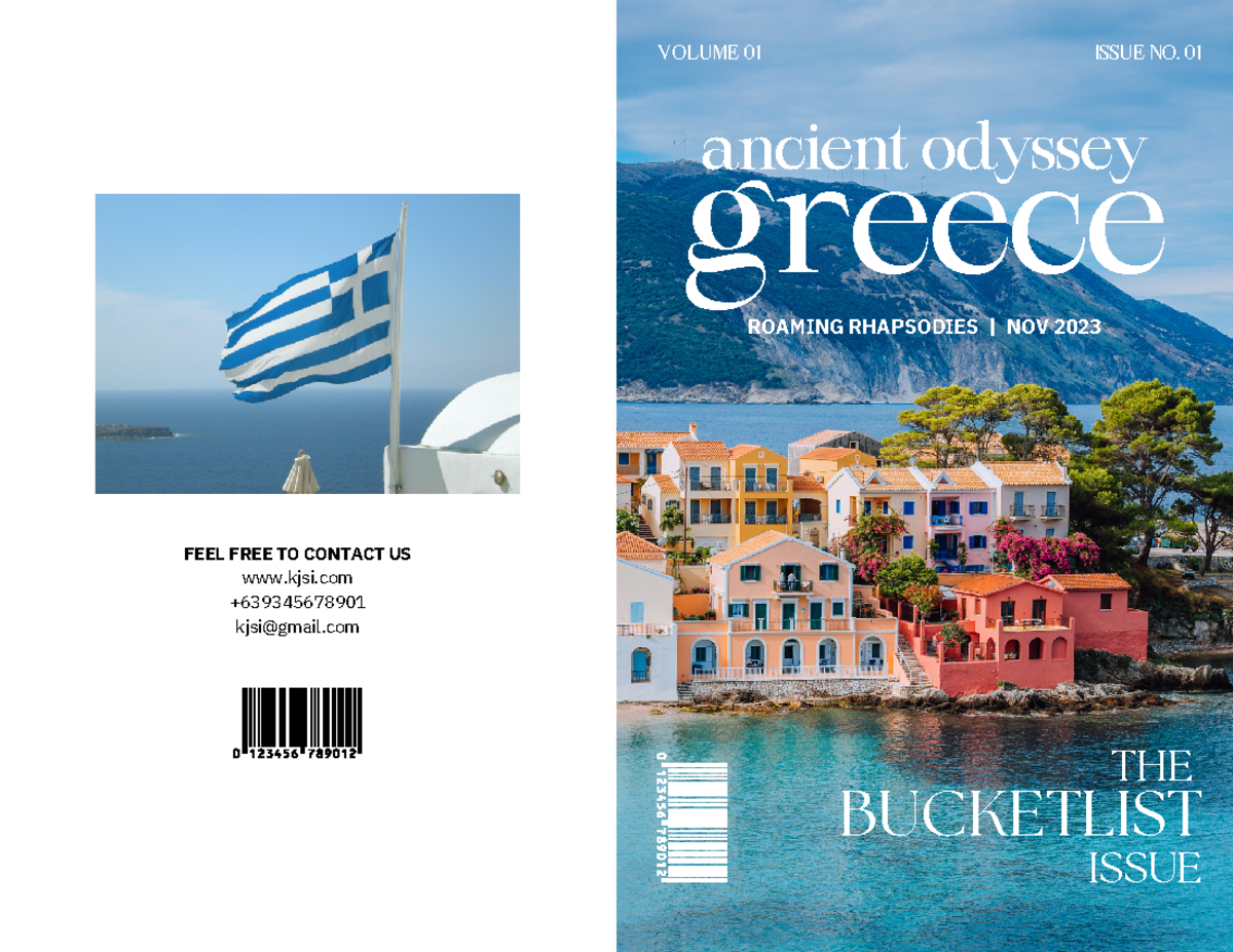 MAGAZINE Greece - greece ancient odyssey ROAMING RHAPSODIES | NOV 2023 ...