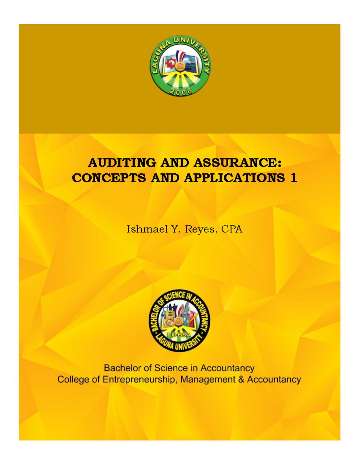 Toaz audit 1 aaa aaaa - AUDITING AND ASSURANCE: CONCEPTS AND ...