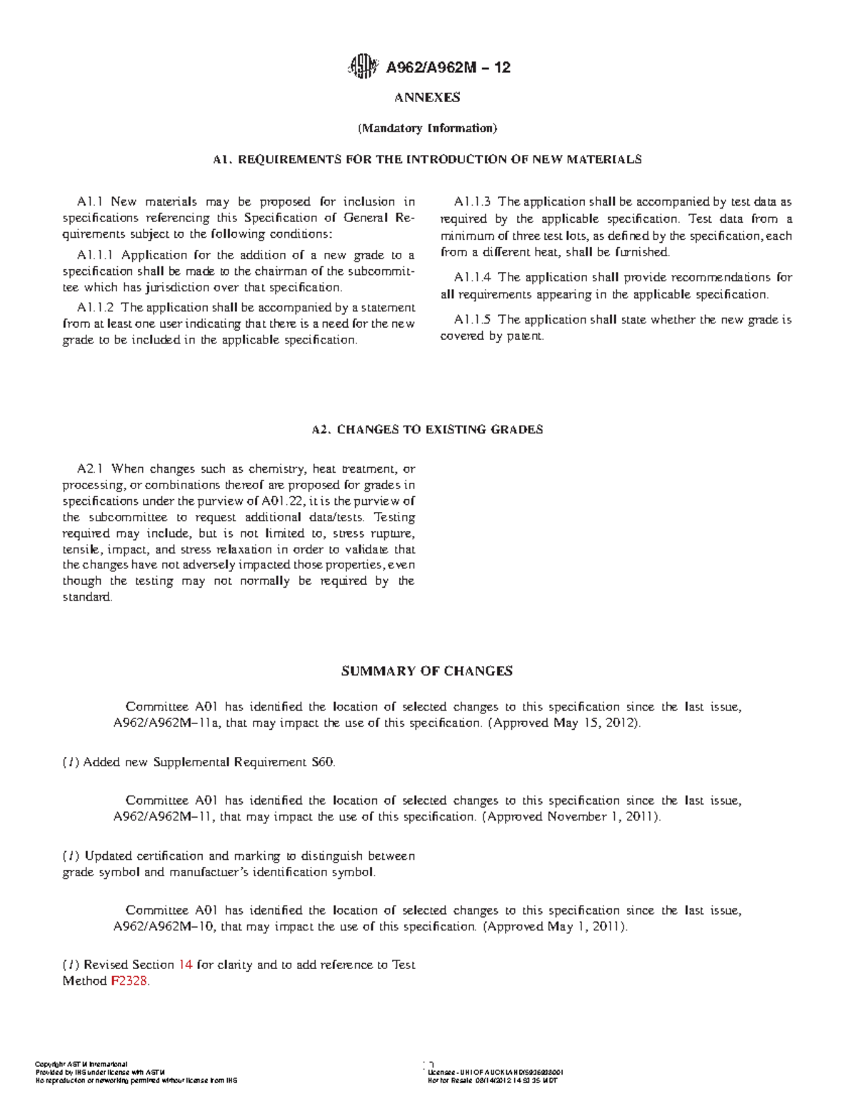ASTM A962 A 962M 12 (1)-010 - ANNEXES (Mandatory Information) A1 ...