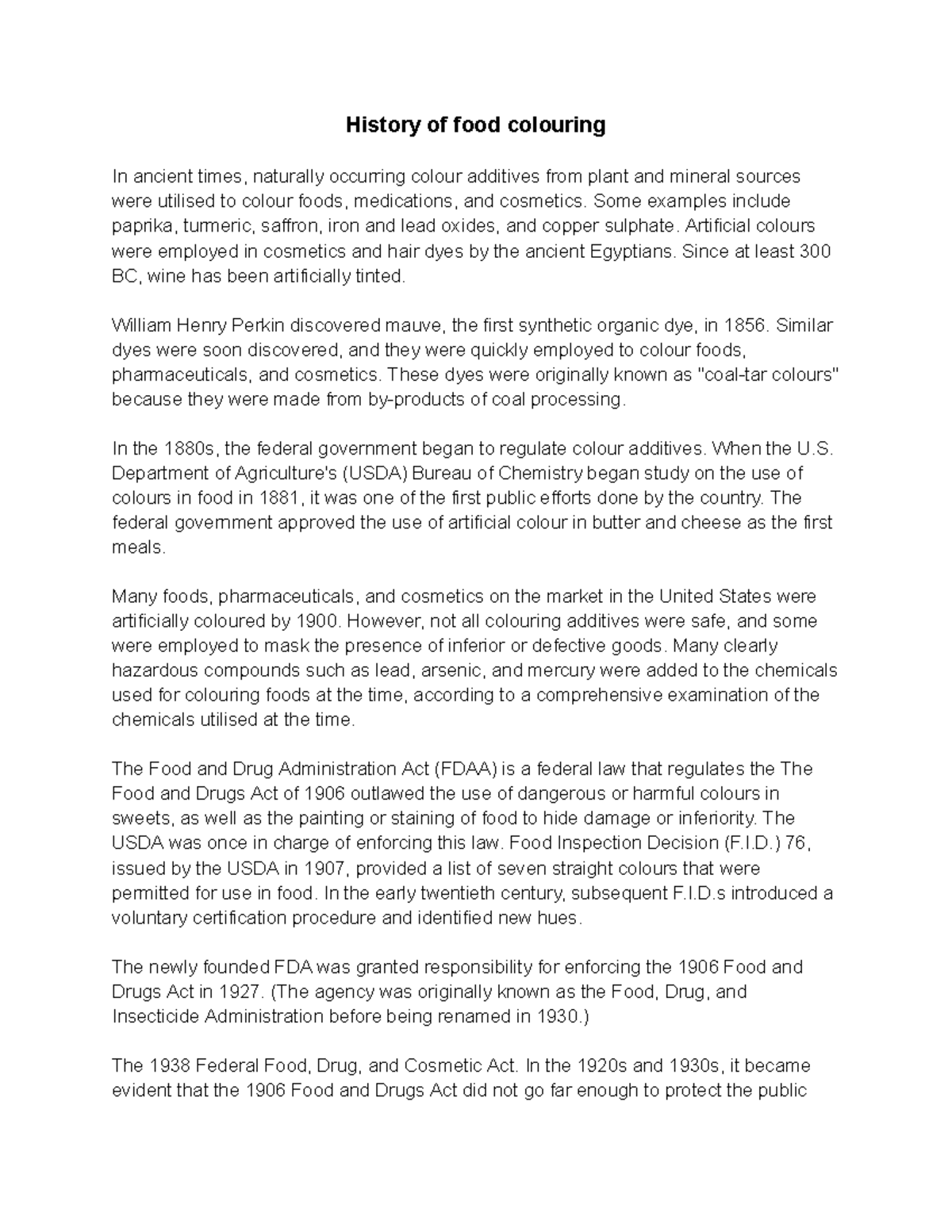 History of Food colouring - Some examples include paprika, turmeric ...