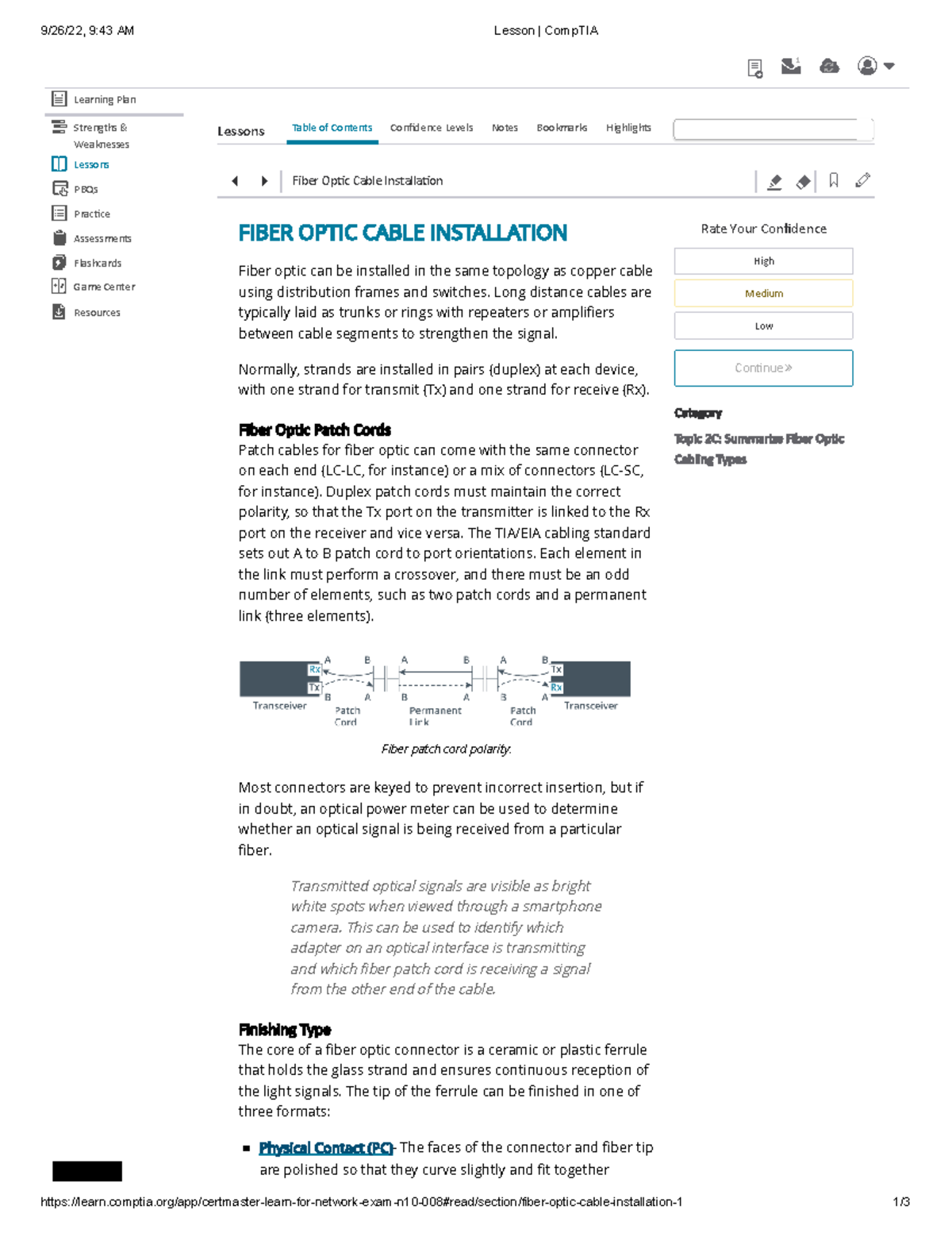 Lesson 2-21 - CompTia Network+ Ebook Chapter 2 - 9/26/22, 9:43 AM ...