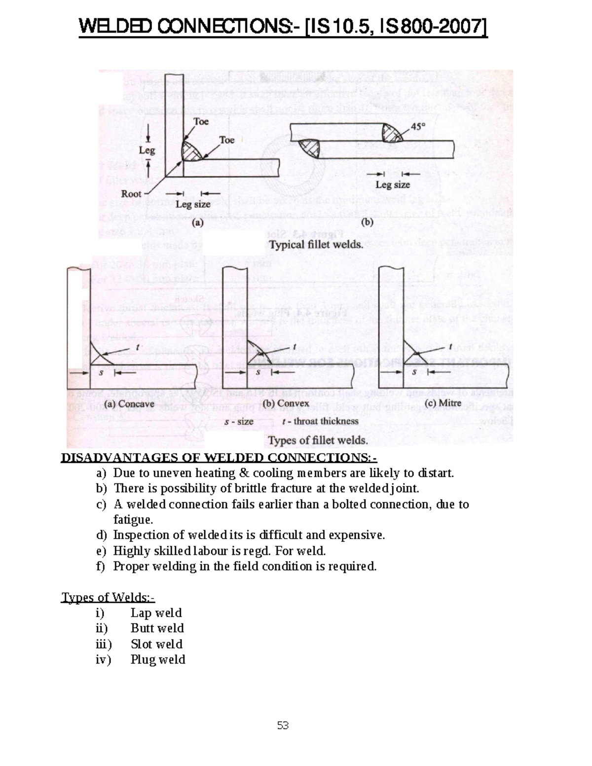 6 Design of steel structures-Design of welded connection ...