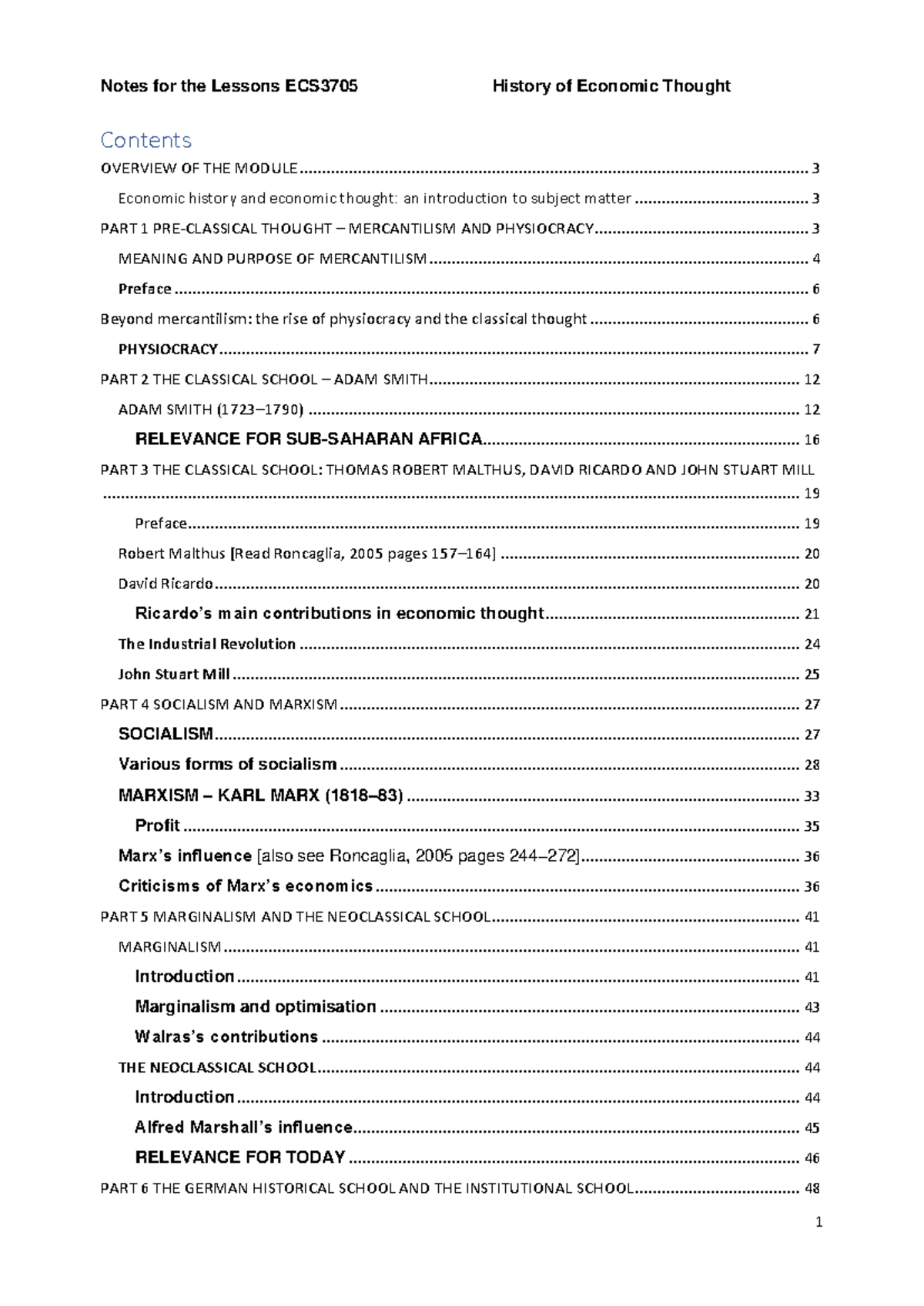 ECS3705 notes for Lessons - Notes for the Lessons ECS3705 History of ...