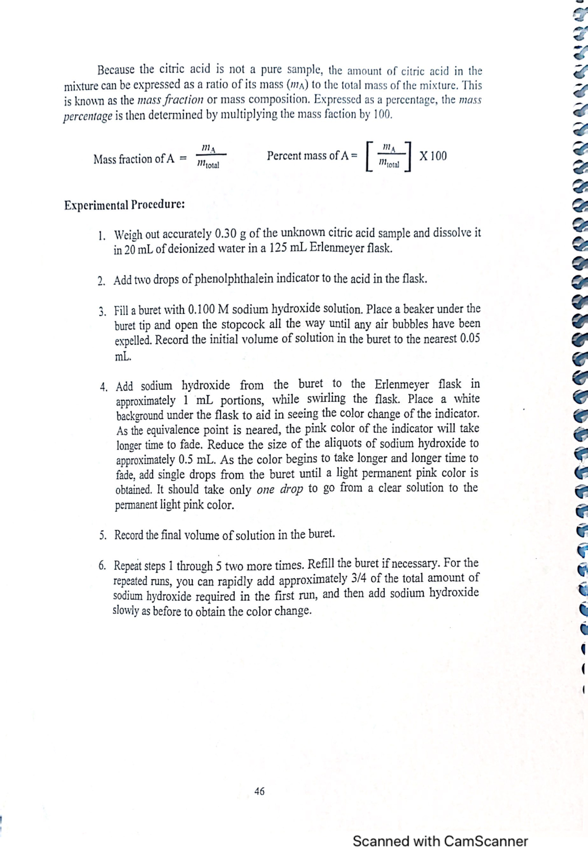 Titration p2 exp 8 - lab report - CHEM 1101 - Studocu