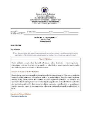 Q2 LAS 6 Soil Quality - grade 7 envi sci - Republic of the Philippines ...