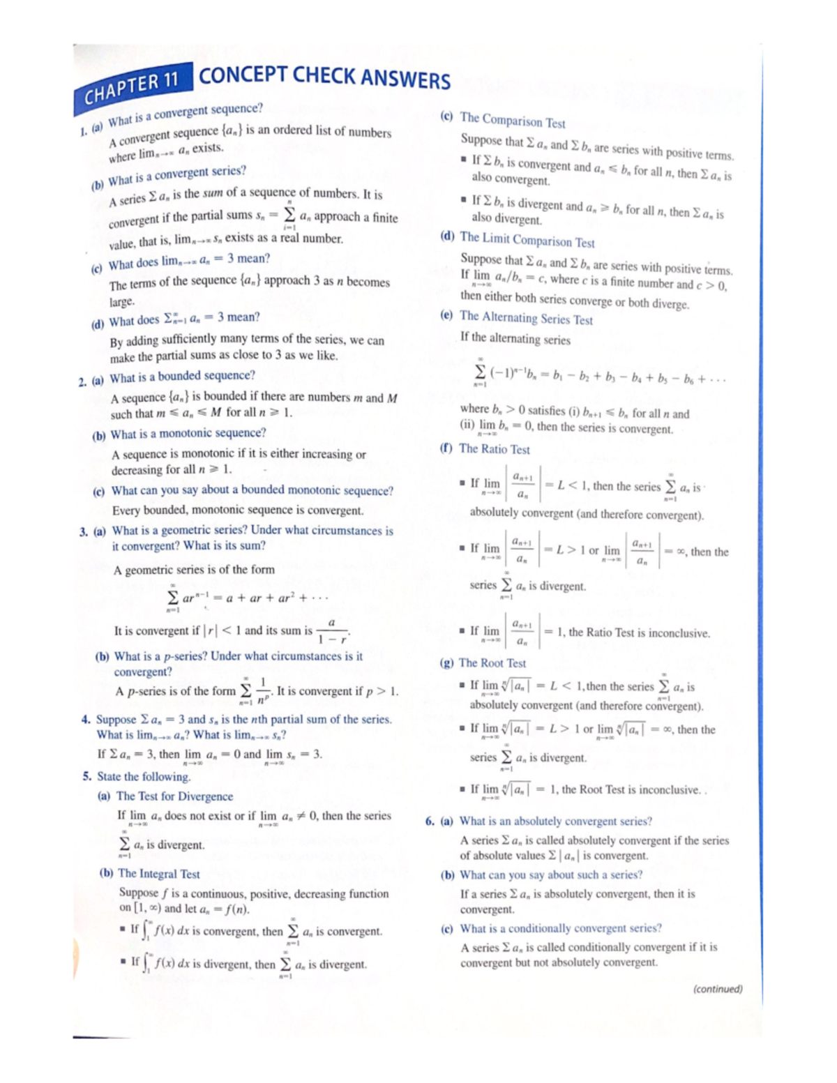 Concept Check Answers - Notes - MA104 - Studocu