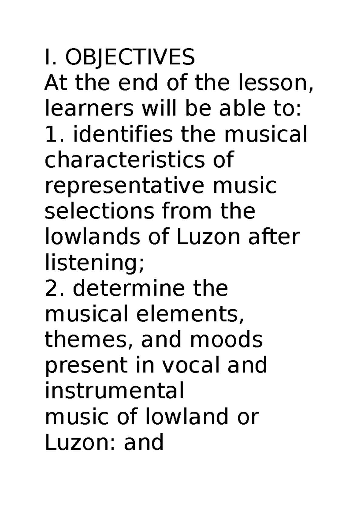 LP-G7 - this is a sample lesson plan you may use on your classes. - I ...