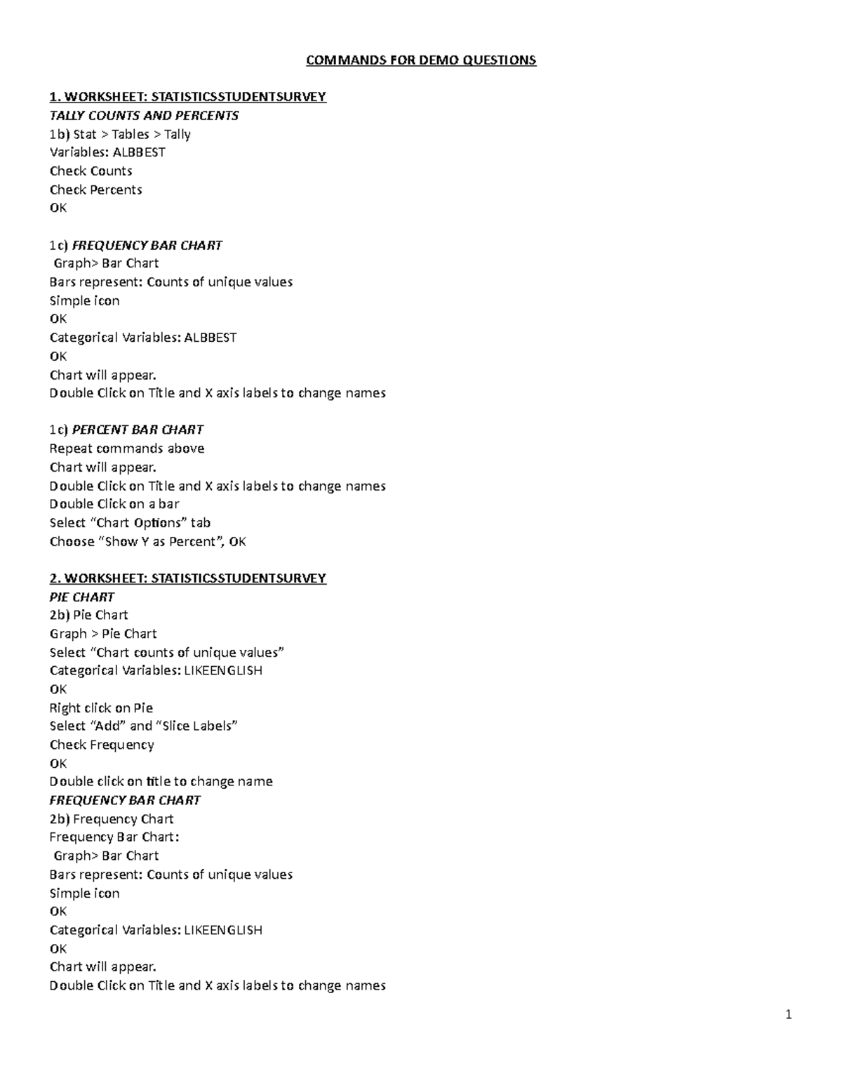 Fall2019 Stat151 Democommandsv 5 Commands For Demo Questions 1 Worksheet