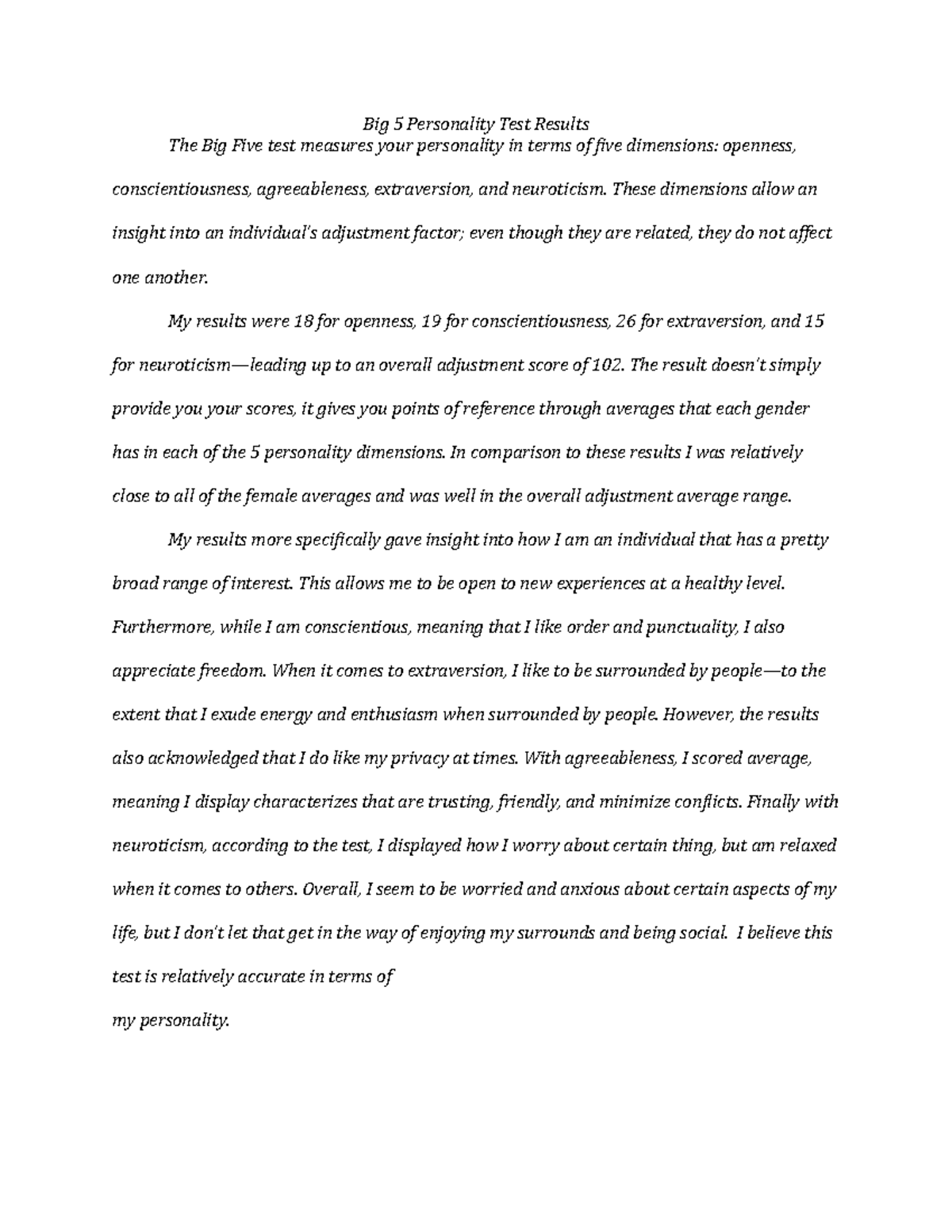 Big 5 Test A Big 5 Personality Test Results The Big Five Test big-5-test-a-big-5-personality-test-results-the-big-five-test