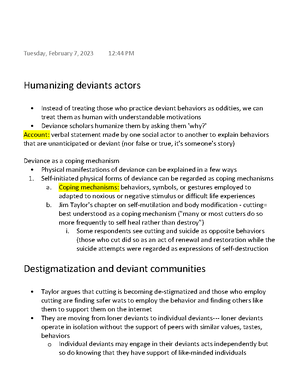 What is deviance - Deviant behavior: Some argue that deviance is the ...