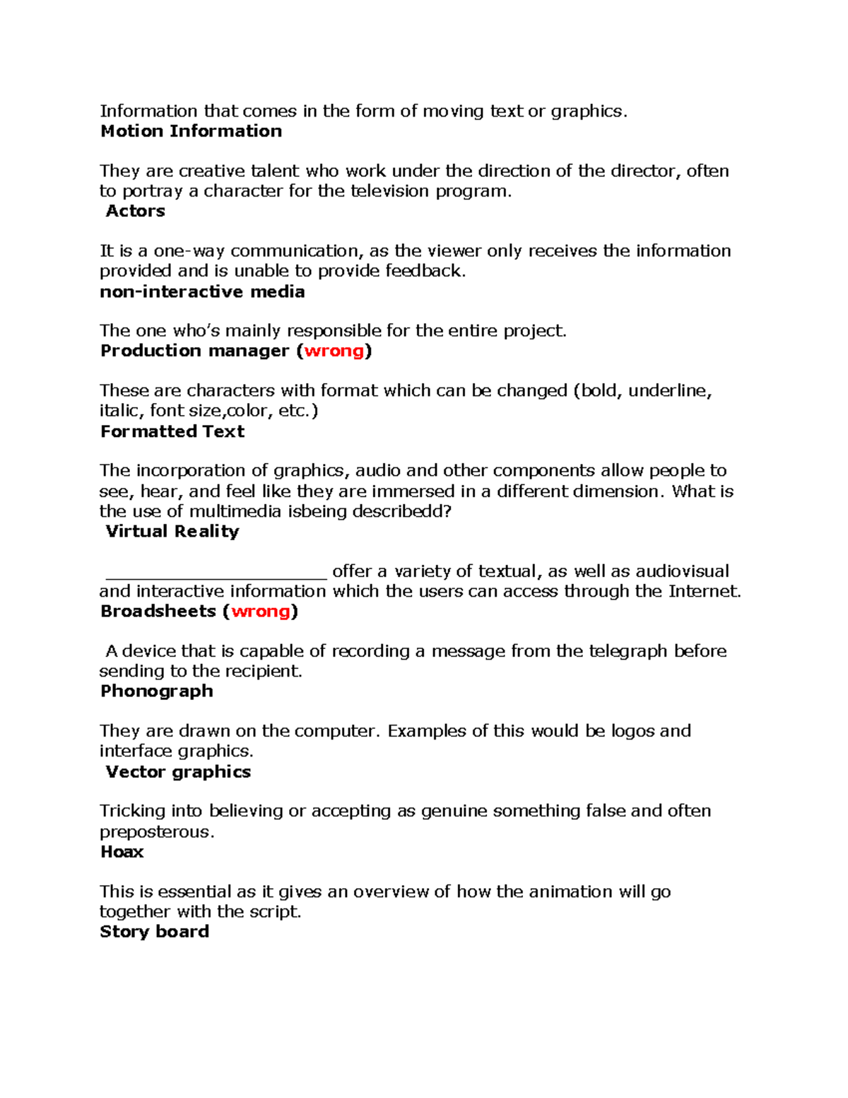 MEIL 2ND Quarter EXAM Source - Information that comes in the form of ...