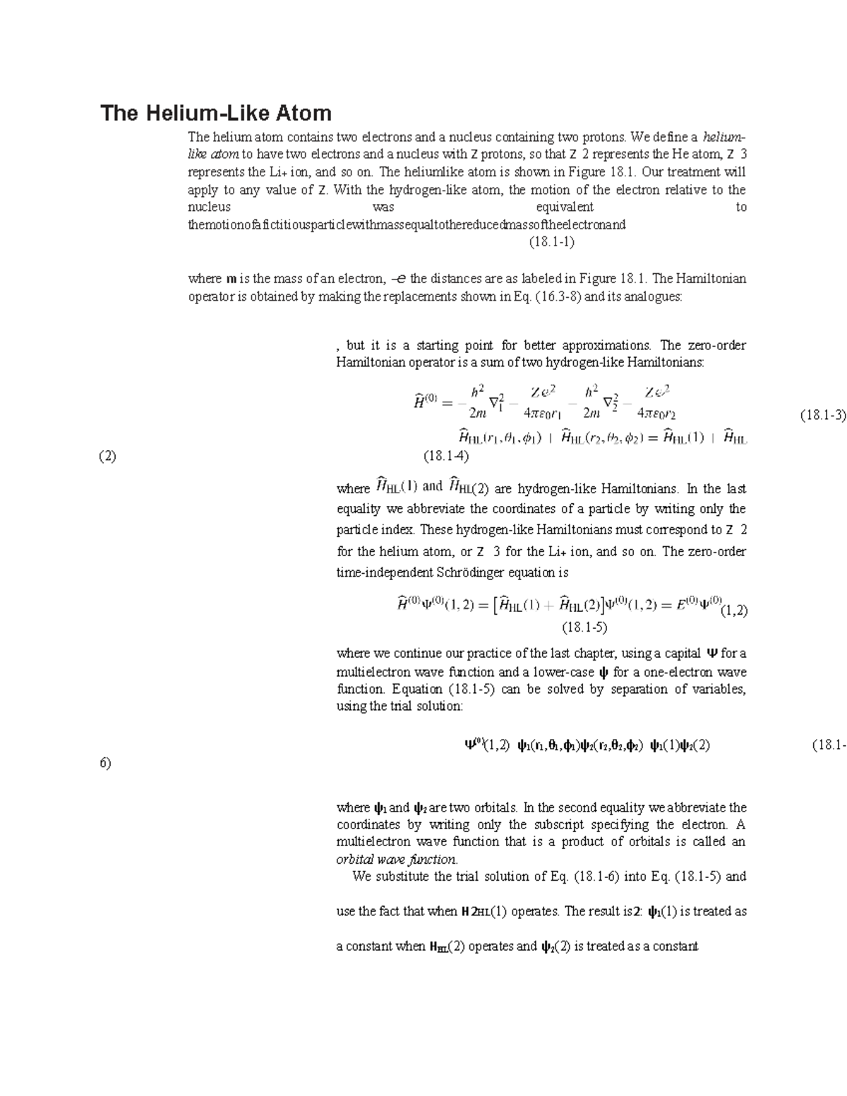 The Helium - lecture notes, reviewer, and answers. - The Helium-Like ...