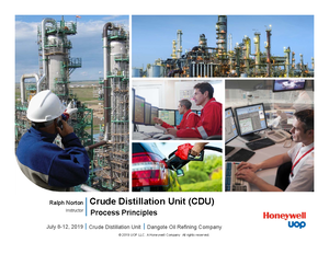 02. CU Process Principles - Ralph Norton Crude Distillation Unit (CDU ...
