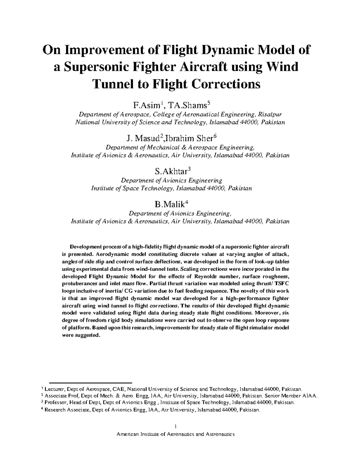 Final Draft Ai AA scitech 2022 (Farhat Asim Paper) - 1 On Improvement ...